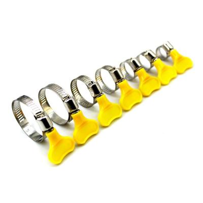 China ROHS Quick Pinch Type Adjustable Hose Clamps With Handle for sale