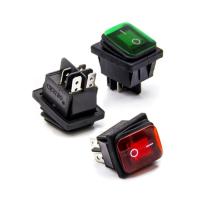 China 16A 250V 4 PIN Waterproof Lighted Rocker Switch for sale