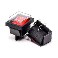 China KCD4 DPST ON-OFF 4 Pin Rocker Switch 20A 250VAC Red Green Boat Switch for sale