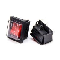 China KCD4 DPST ON-OFF 4 Pin Rocker Switch 20A 250VAC Red Green Boat Switch for sale