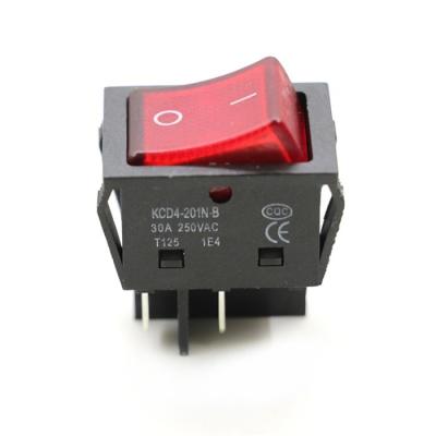 China KCD4 DPST 4 - Foot Switch 250V Lighting 30A Rocker Switch for sale