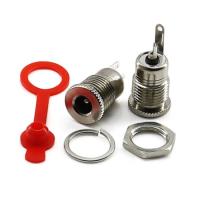 China 5.5mm X 2.1mm Metal Dc Power Jack Socket 30V Female Panel Mount Connector for sale