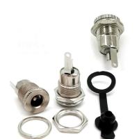 China 5.5mm X 2.1mm Metal Dc Power Jack Socket 30V Female Panel Mount Connector for sale