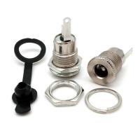 China 5.5mm X 2.1mm Metal Dc Power Jack Socket 30V Female Panel Mount Connector for sale