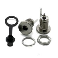 China 5.5mm X 2.1mm Metal Dc Power Jack Socket 30V Female Panel Mount Connector for sale