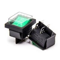 China On Off Switch 4 Pin 2 Position 16a 250v Rocker Switch With Waterproof Cover for sale
