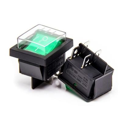 China On Off Switch 4 Pin 2 Position 16a 250v Rocker Switch With Waterproof Cover for sale