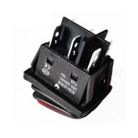 China 30A 250V Heavy Duty 6 Pin DPST IP67 Waterproof Toggle Rocker Switch with LED for Marine Boat Auto for sale