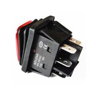 China 30A 250V Heavy Duty 6 Pin DPST IP67 Waterproof Toggle Rocker Switch with LED for Marine Boat Auto for sale