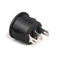 China 12V 3 Pin Car Autos Boat Round Rocker Dot LED Light Toggle Switch for sale