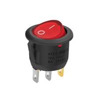 China 12V 3 Pin Car Autos Boat Round Rocker Dot LED Light Toggle Switch for sale