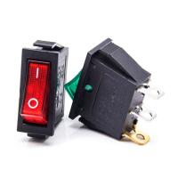 China Illuminated Latching Red Green Rocker Switch 6A 250VAC 20A 125VAC CE CQC TUV for sale