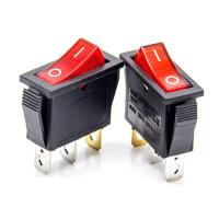 China Illuminated Latching Red Green Rocker Switch 6A 250VAC 20A 125VAC CE CQC TUV for sale