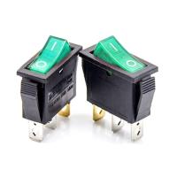 China Illuminated Latching Red Green Rocker Switch 6A 250VAC 20A 125VAC CE CQC TUV for sale