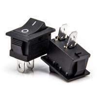 China KCD2 2 Pin 21x15mm Black Rocker DPST On Off Switch 6A 250VAC for Power Strip for sale