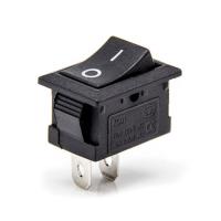 China KCD2 2 Pin 21x15mm Black Rocker DPST On Off Switch 6A 250VAC for Power Strip for sale