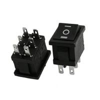 China Kcd1 21*15 6 Pins Dpdt On Off On Rocker Switch for sale