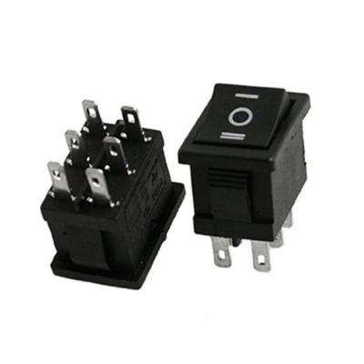 China Kcd1 21*15 6 Pins Dpdt On Off On Rocker Switch for sale