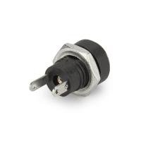 China Screw Copper Metal Head DC Power Jack Socket DC-022B 2.5 x 5.5mm Panel Mount for sale