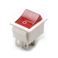 China 16a On Off Double Pole 4 Pin Rocker Switch With 12v Light for sale