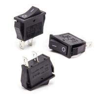 China KCD3 Single Pole Black 2 Position On Off Rocker Switch 16A 250VAC for sale