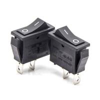 China KCD3 Single Pole Black 2 Position On Off Rocker Switch 16A 250VAC for sale