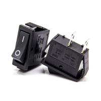 China KCD3 Single Pole Black 2 Position On Off Rocker Switch 16A 250VAC for sale