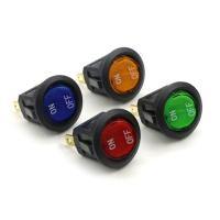 China 3 Pin Three Position Two Way Illuminated Round Momentary Contact Rocker Switch With 16a for sale