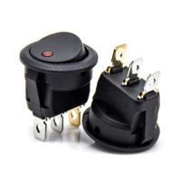 China 3 Pin Snap In Round Rocker Switch ON OFF SPST 12V 20A for Car Boat Marine for sale