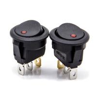 China 3 Pin Snap In Round Rocker Switch ON OFF SPST 12V 20A for Car Boat Marine for sale