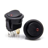 China 3 Pin Snap In Round Rocker Switch ON OFF SPST 12V 20A for Car Boat Marine for sale