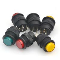 China 12mm Red Waterproof Momentary Push Button Switch 3A 125VAC Off On Horn Doorbell for sale