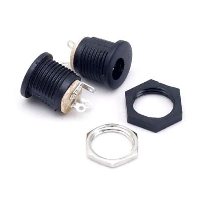 China DC - 022 DC Power Socket Jack With Screw Nut Connector Plug 5.5MM * 2.1MM / 2.5MM for sale