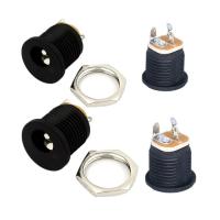 China DC - 022 DC Power Socket Jack With Screw Nut Connector Plug 5.5MM * 2.1MM / 2.5MM for sale