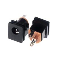China DC - 022 DC Power Socket Jack With Screw Nut Connector Plug 5.5MM * 2.1MM / 2.5MM for sale