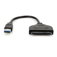 China USB 3.0 Male to SATA 7+15P Male Adapter Cable for 2.5 Inch SSD HDD 5 Gbps for sale