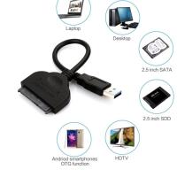 China USB 3.0 Male to SATA 7+15P Male Adapter Cable for 2.5 Inch SSD HDD 5 Gbps for sale