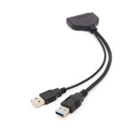 China SATA 7+15P Male to USB 3.0 USB 2.0 2 in 1 2.5 Inch Hard Drive Data Cable 5 Gbps for sale