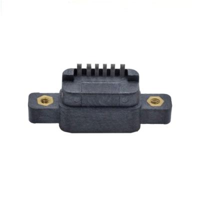 China Ce USB Type C 6P Female Vertical IPX7 Dip Type Connector for sale