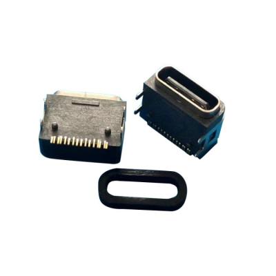 China USB 3.1 Type C Female 16P SMT IP67 Waterproof Connector 3A 10000 Cycles for sale