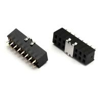 China 2.0MM Pitch Female Header Dual Row 180Degree Dip Connector for sale