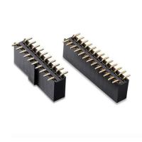 China 2.0MM Pitch Female Header Dual Row 180Degree Dip Connector for sale