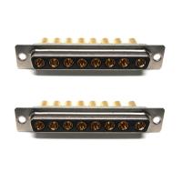 China High Power 8W8 Female Solder Type Full Gold Plated Connector 40A for sale