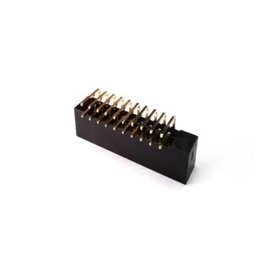 China 2 X 10p Box Header Right Angle Dip Waterproof Electrical Wire Connectors 2.0mm Pitch for sale