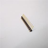 China 2.54mm Single Row 12P Pin Header Right Angle DIP Waterproof Electrical Connector for sale