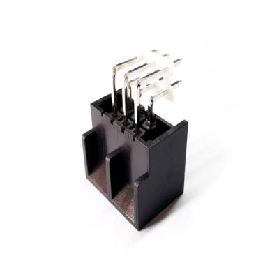 China 2 X 3P Female Right Angle DIP 2.54mm Wafer Connector for sale