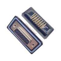 China Waterproof IP67 D-SUB 15P Female Right Angle DIP Connector for sale