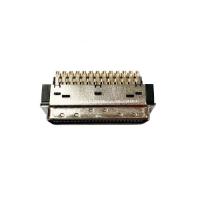 China SCSI 50P Male Solder Type Full Gold Plated Connector With Plastic Shell for sale