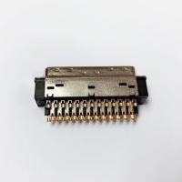 China SCSI 50P Male Solder Type Full Gold Plated Connector With Plastic Shell for sale