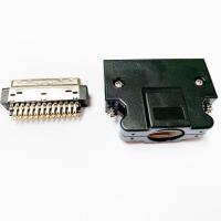 China SCSI 50P Male Solder Type Full Gold Plated Connector With Plastic Shell for sale